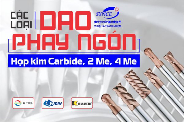 Các Loại Dao Phay Ngón Hợp Kim Carbide 2F, 4F